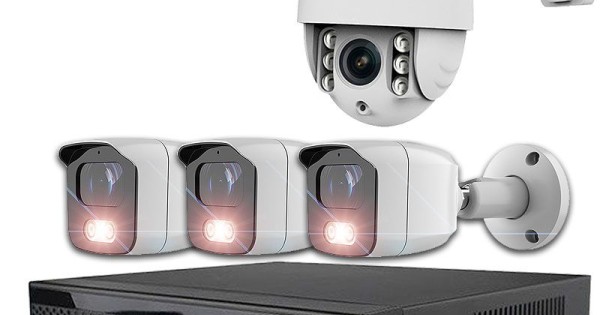 BMAC.GR - www.bmac.grBMC NVR ΣΕΤ Καταγραφικό με 1 Κάμερα Περιστρεφόμενη και 3 Κάμερες με Έγχρωμη ...